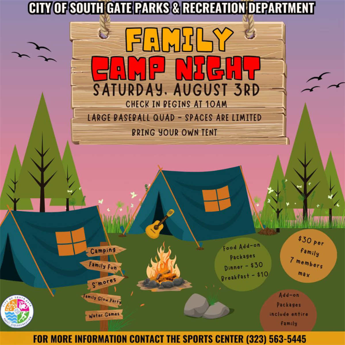Family Camp Night City of South Gate